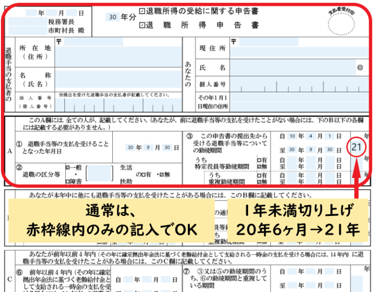 退職金に掛かる税金(所得税・住民税)の計算方法を分かりやすく図解します